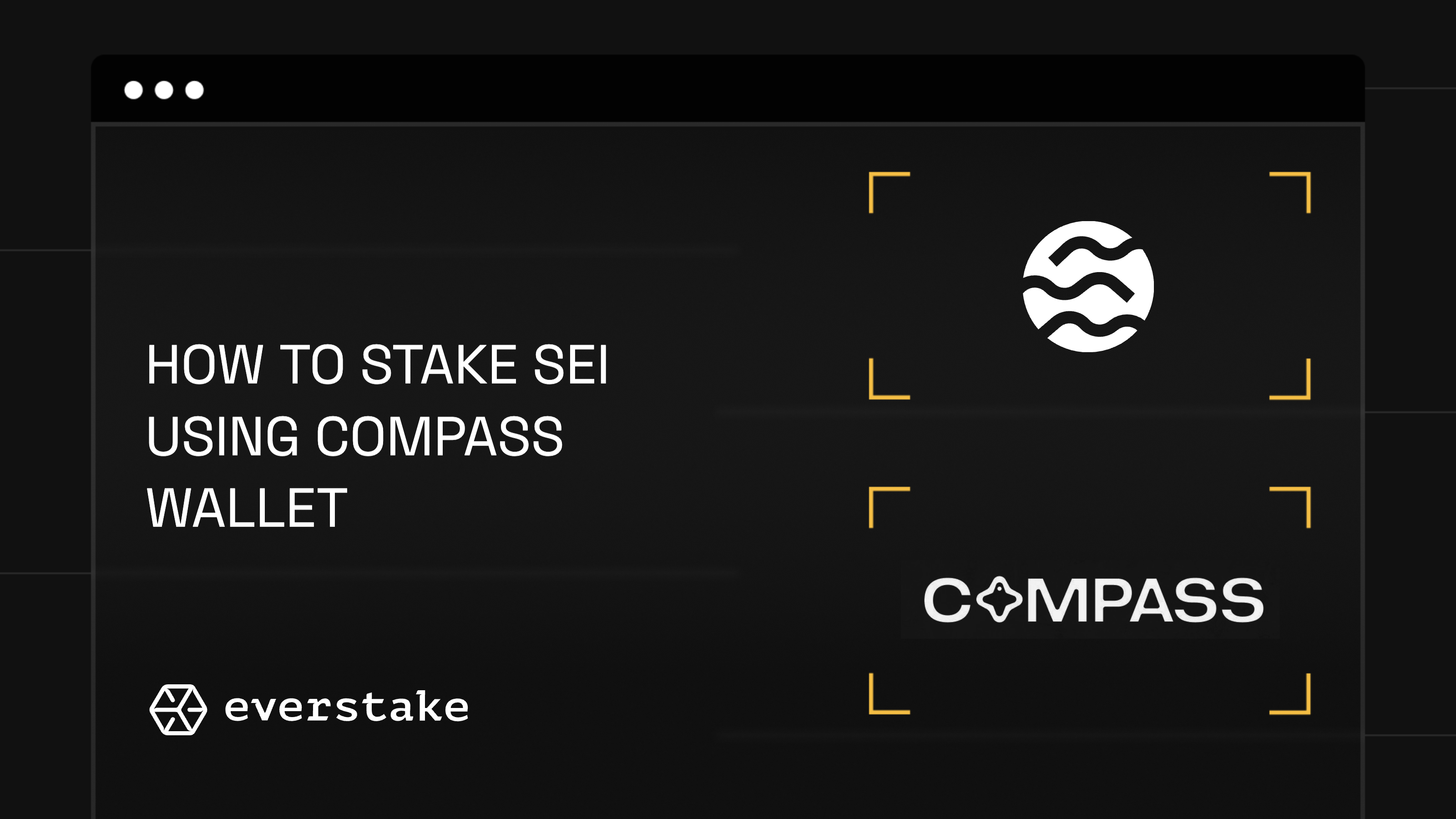 How to Stake Sei using Compass Wallet | Everstake Blog