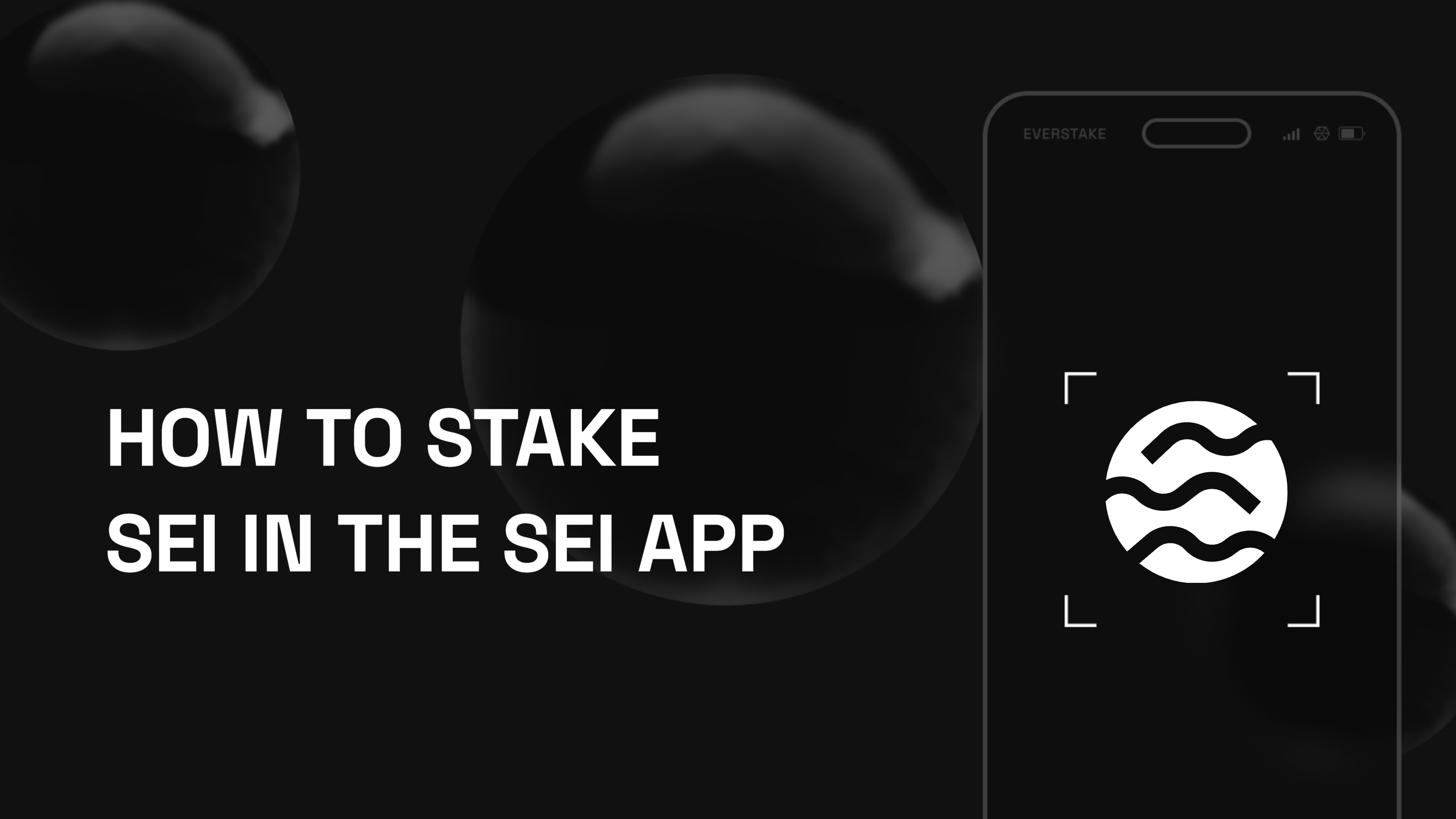 How to stake Sei in the Sei App | Everstake Blog