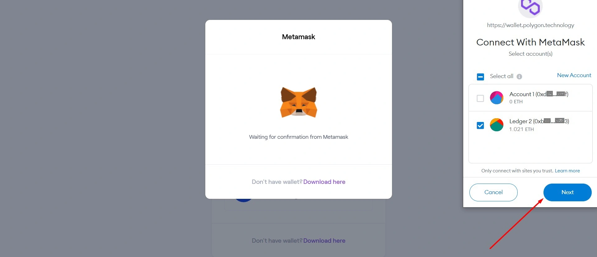 How to Stake MATIC in Polygon Wallet via Metamask and Ledger ...