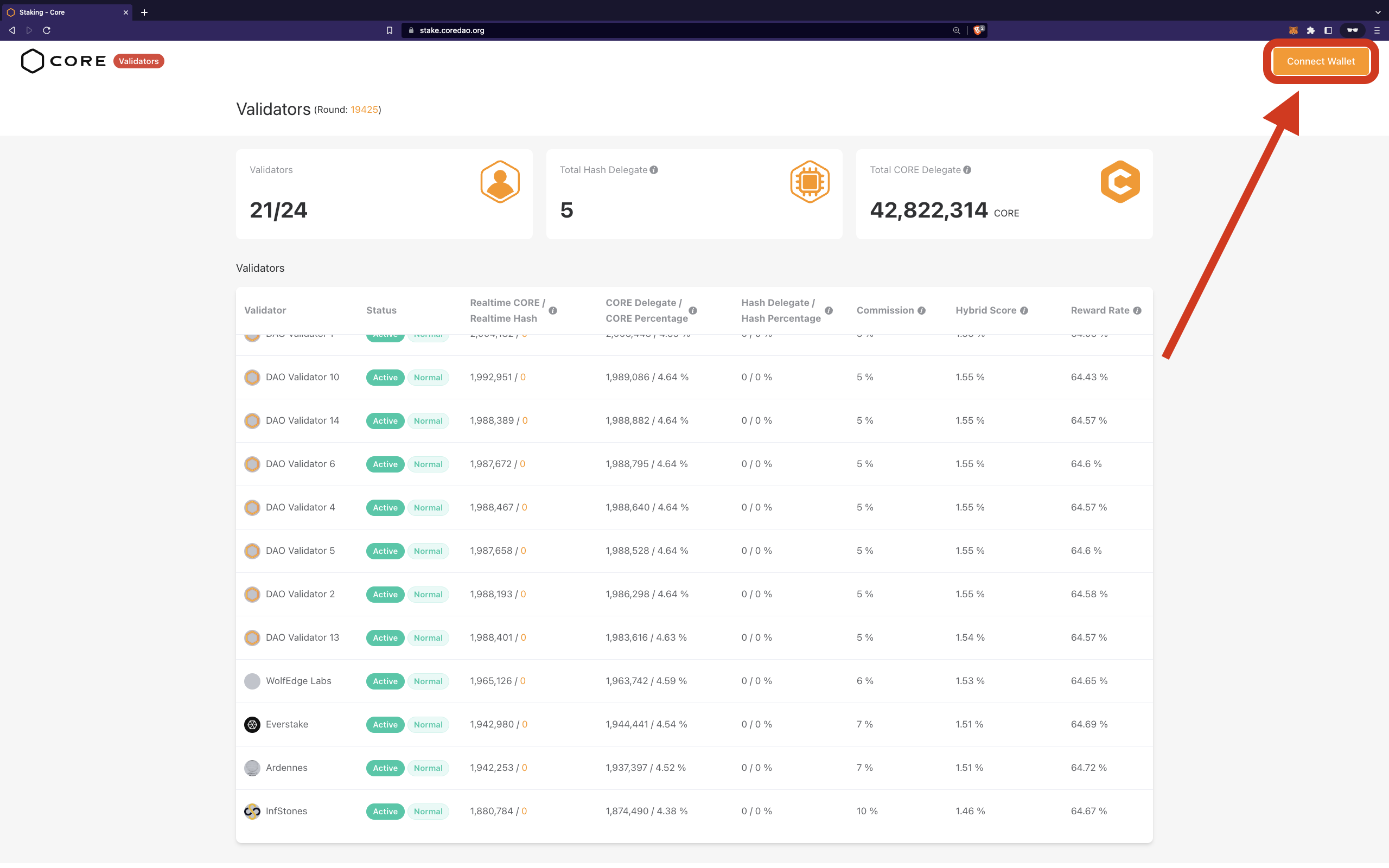 How to Stake CORE Using MetaMask Wallet | Everstake Blog