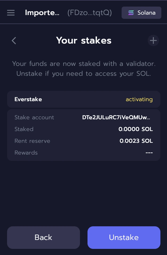 How to Stake Solana SOL using Nightly Wallet | Everstake Blog