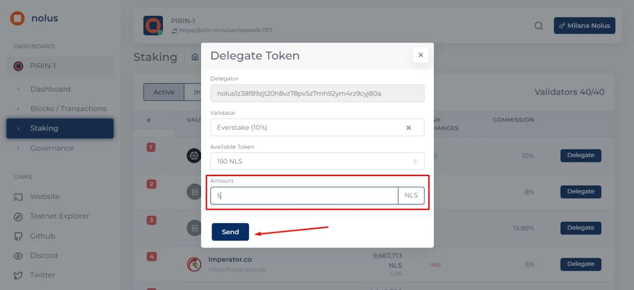 HOW TO STAKE NOLUS (NLS) VIA NOLUS APP & EXPLORER: A STEP-BY-STEP GUIDE | Everstake Blog